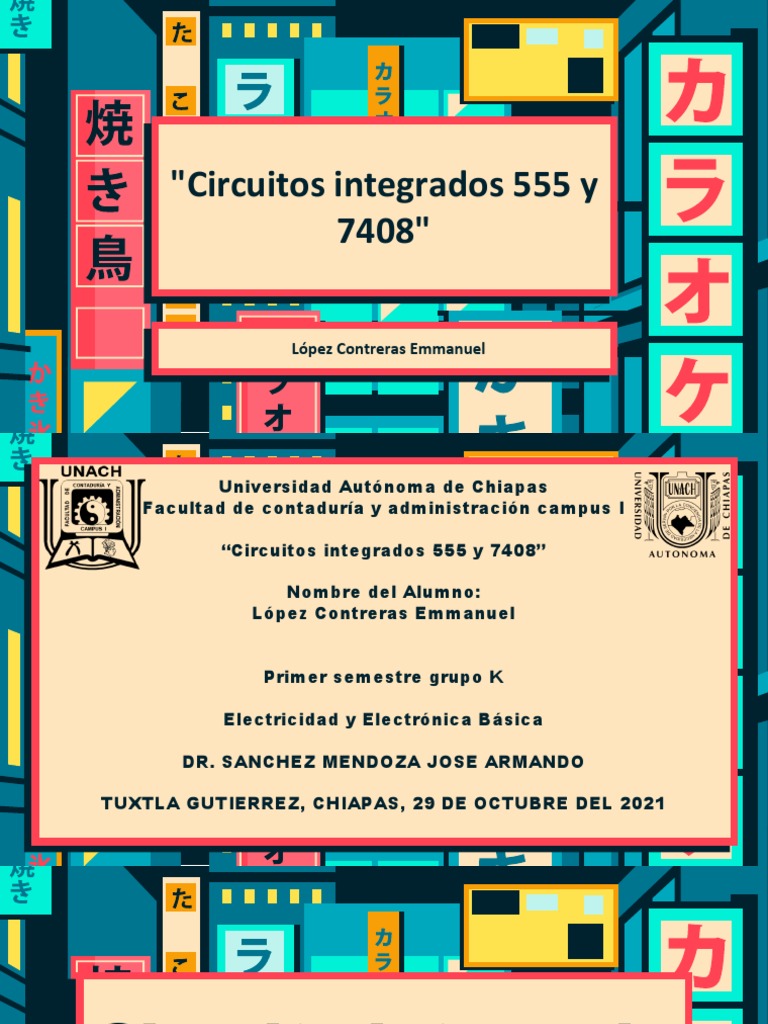 Tarea IV.3.3. - Circuitos Integrados 555 y 7408 (Lòpez Contreras Emmanuel 1ro K) | PDF ...