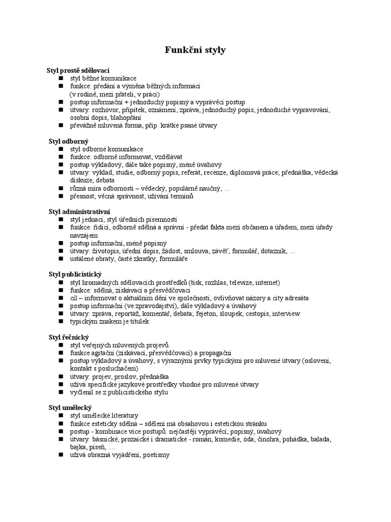 Funkcni Styly | PDF