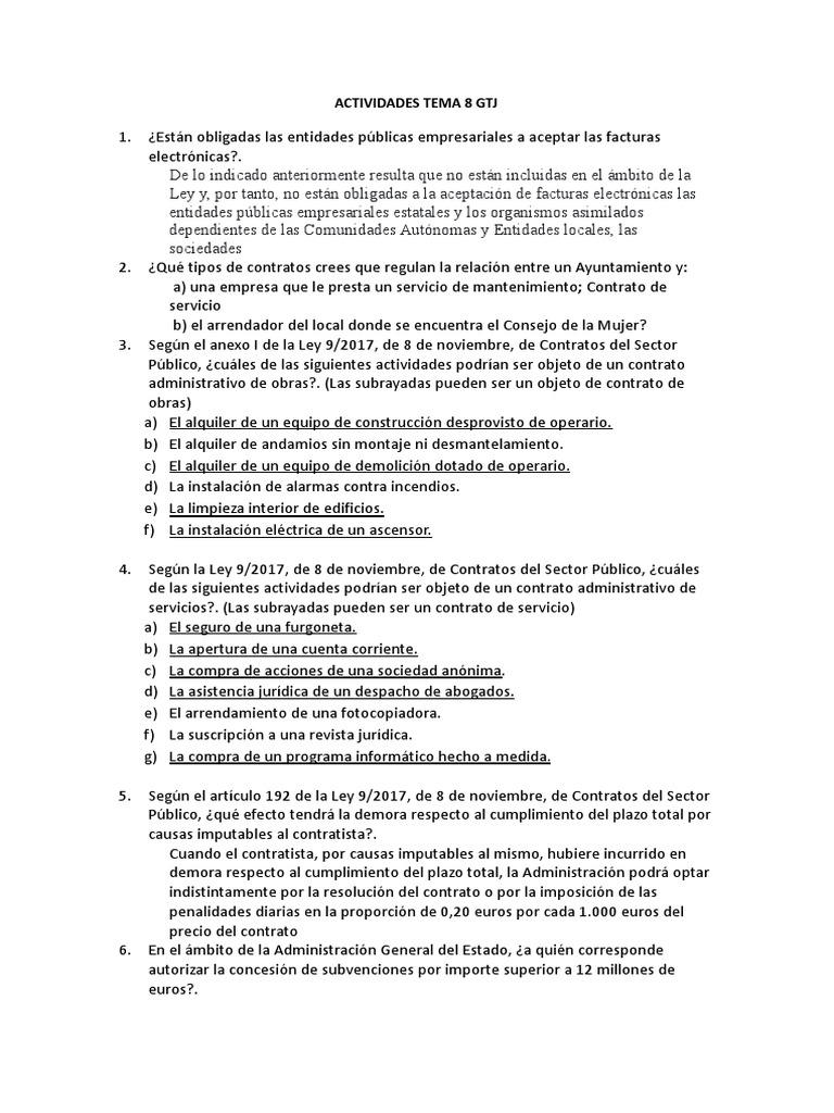 Actividades Tema 8 GTJ | PDF | Gobierno | Economias