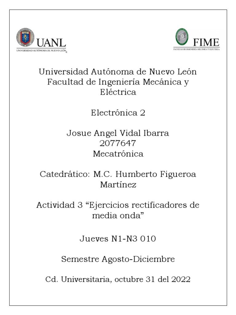 Actividad 3 Electronica 2 Fime Pdf