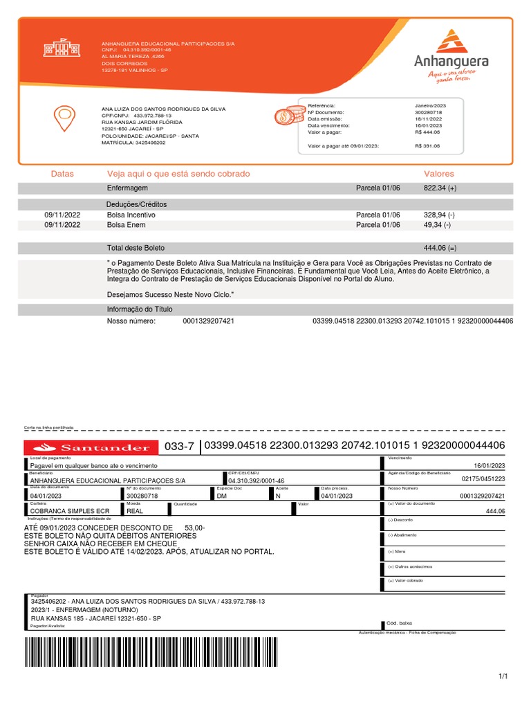 Boleto 300280718 | PDF | Pagamentos | Dinheiro