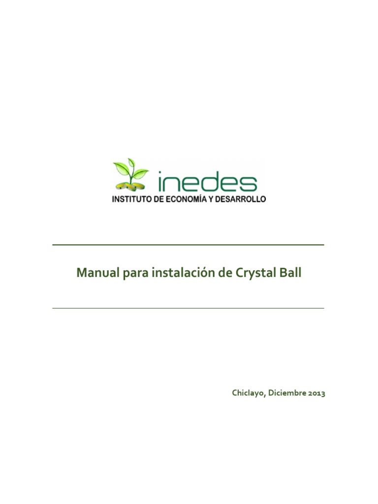Instalación Crystal Ball | PDF | Microsoft Windows | Windows 7