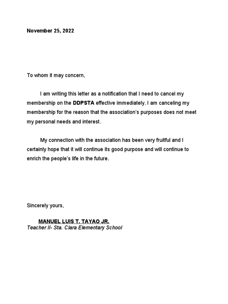 Ddpsta Resign | PDF | Self-Improvement