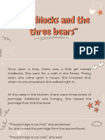 Goldilocks and The Three Bears - Script | PDF | Goldilocks And The ...