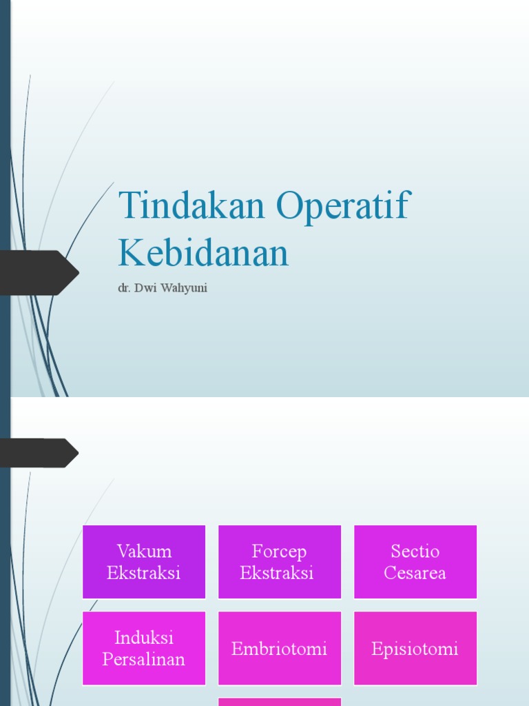 Tindakan Operatif Kebidanan | PDF