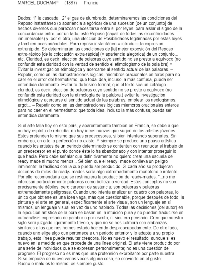 1887 Marcel Duchamp | PDF | Verdad