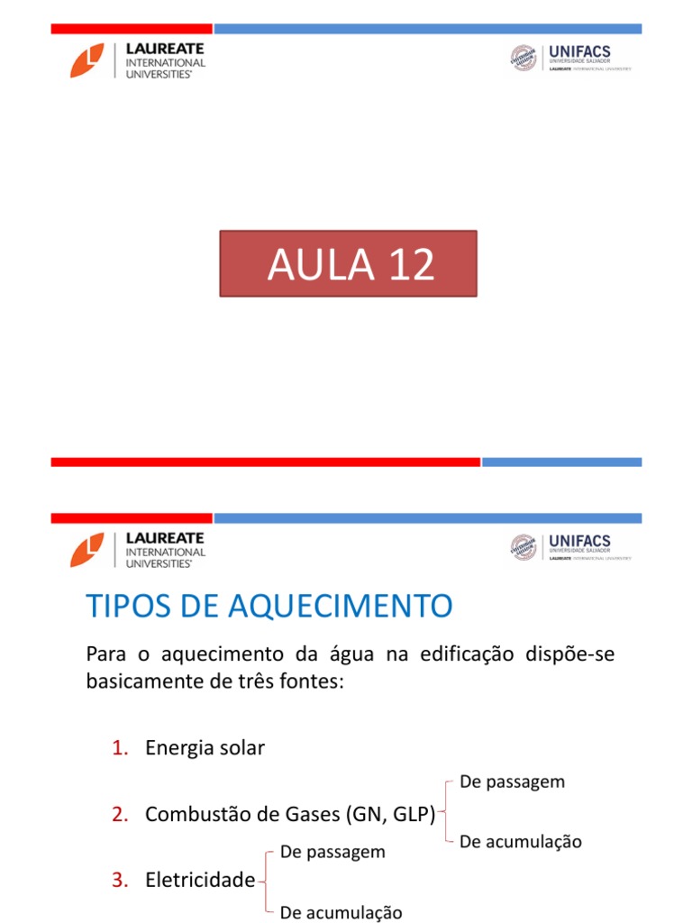 Aula - 12 Tipos de Aquecimento | PDF | Energia solar | Calor