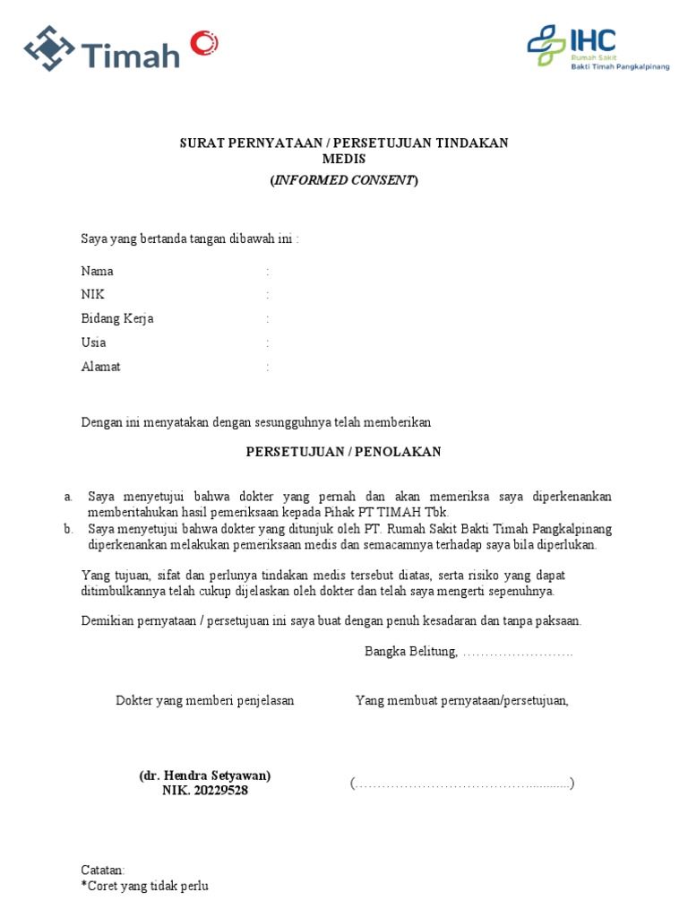 Informed Consent Mcu | PDF