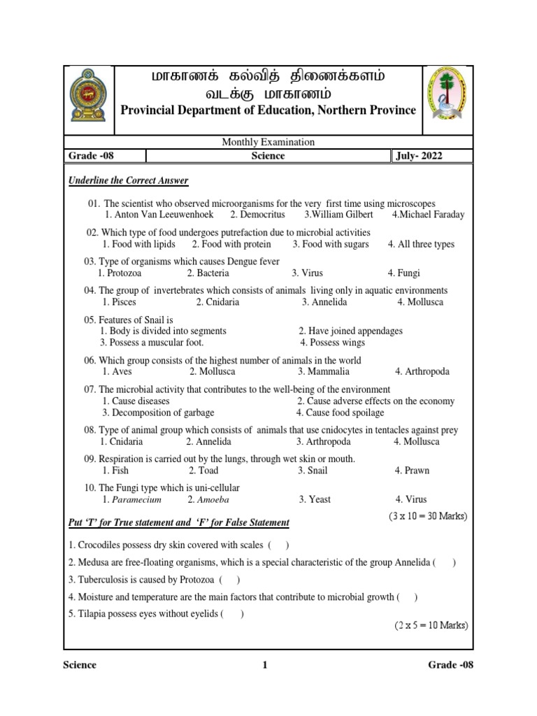 Science Grade 8 EM | PDF | Microorganism | Decomposition