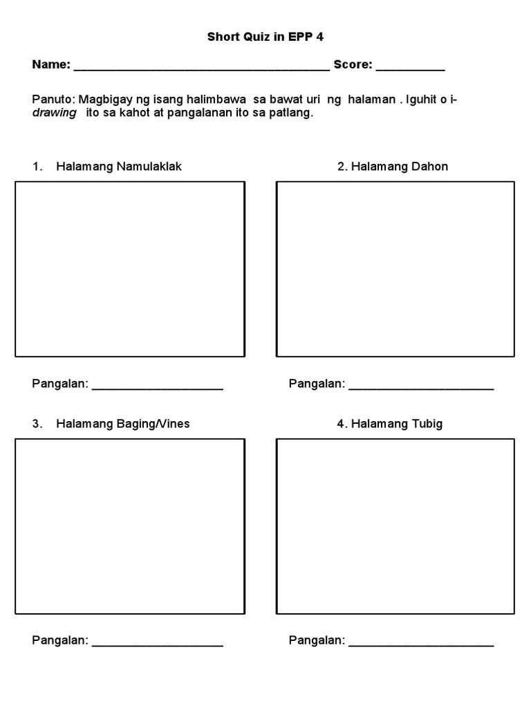 Uri NG Halaman Worksheets | PDF