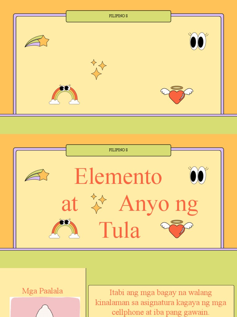 Elemento at Anyo NG Tula | PDF