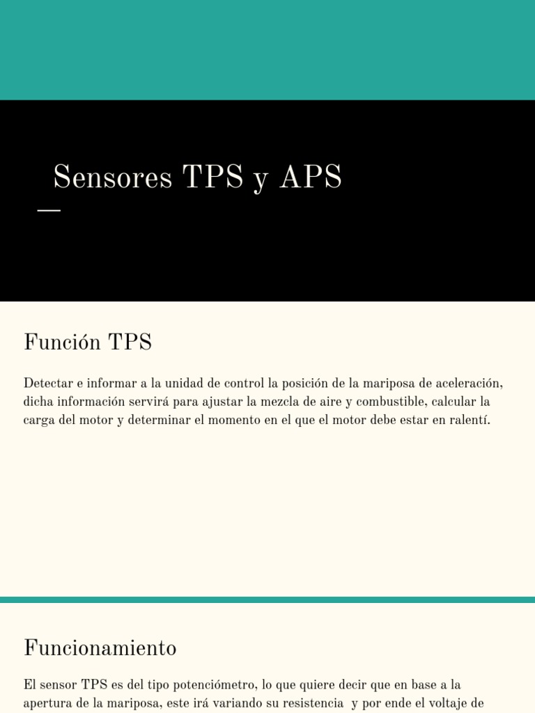 Sensores TPS y APS | PDF