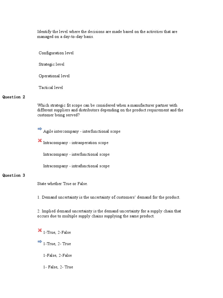 SCM Q | PDF | Supply Chain | Enterprise Resource Planning