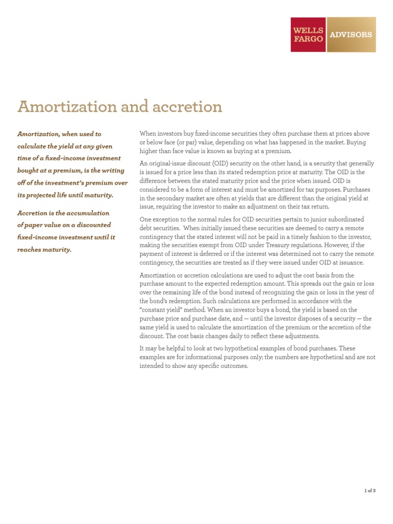Amortization and Accretion | PDF | Bonds (Finance) | Yield (Finance)