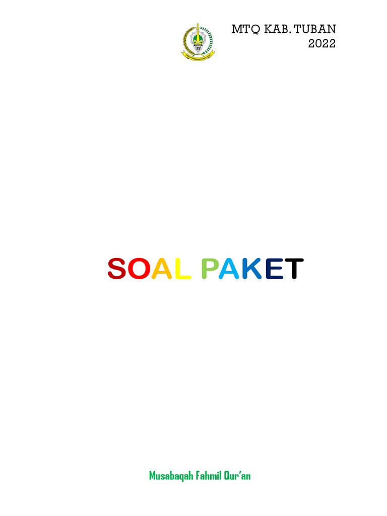 Soal Paket. Edar | PDF