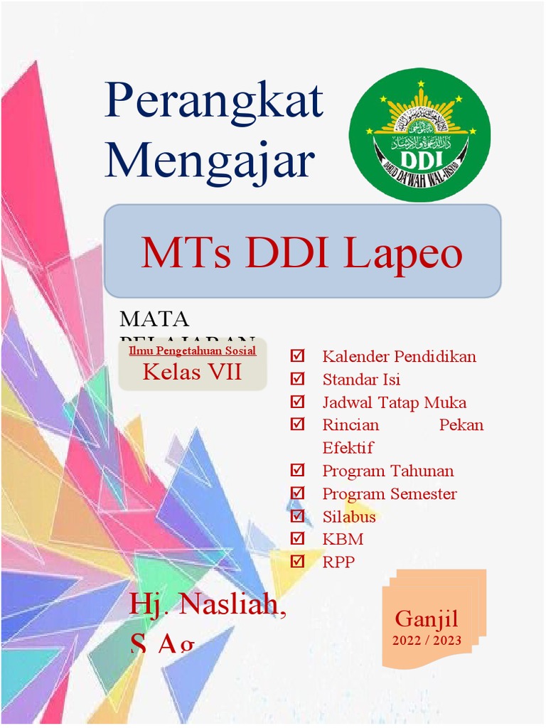Perangkat Mengajar: Mts Ddi Lapeo | PDF