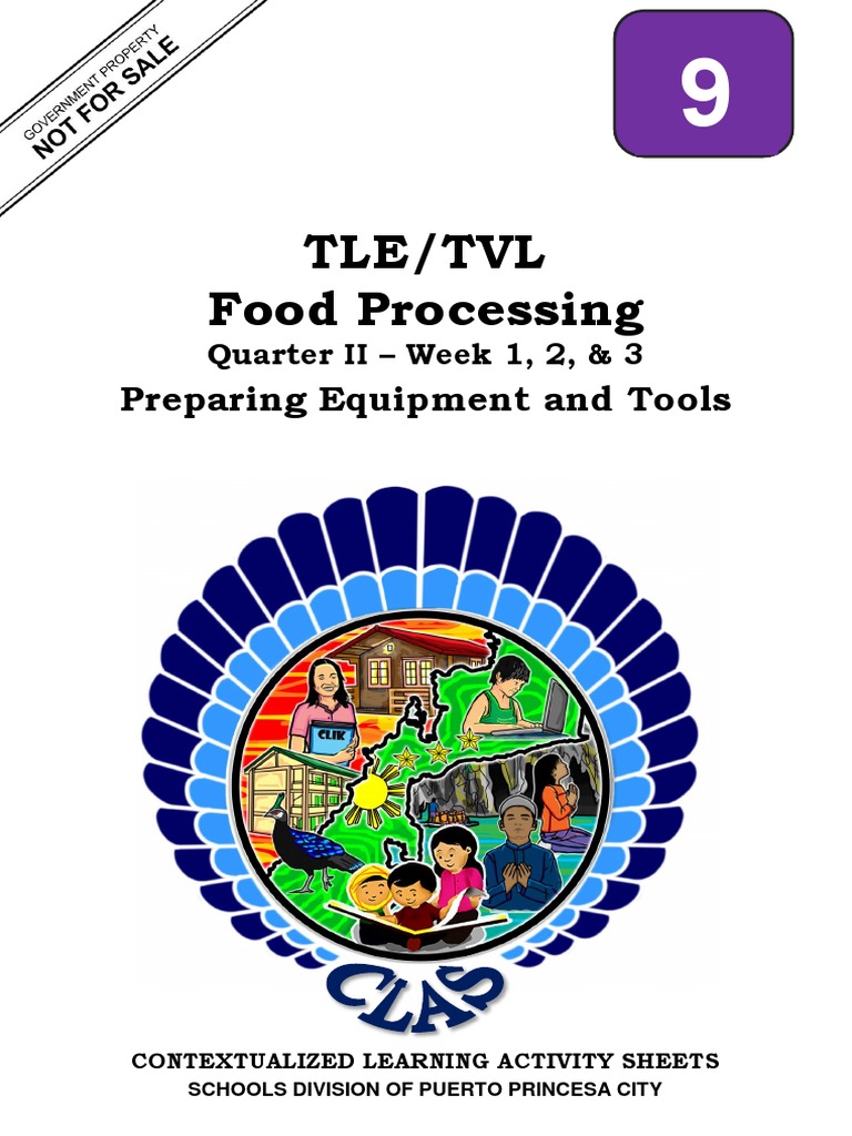 TLE-TVL (FOOD PROCESSING) 9 - q2 - CLAS1 - Preparing Equipment and ...
