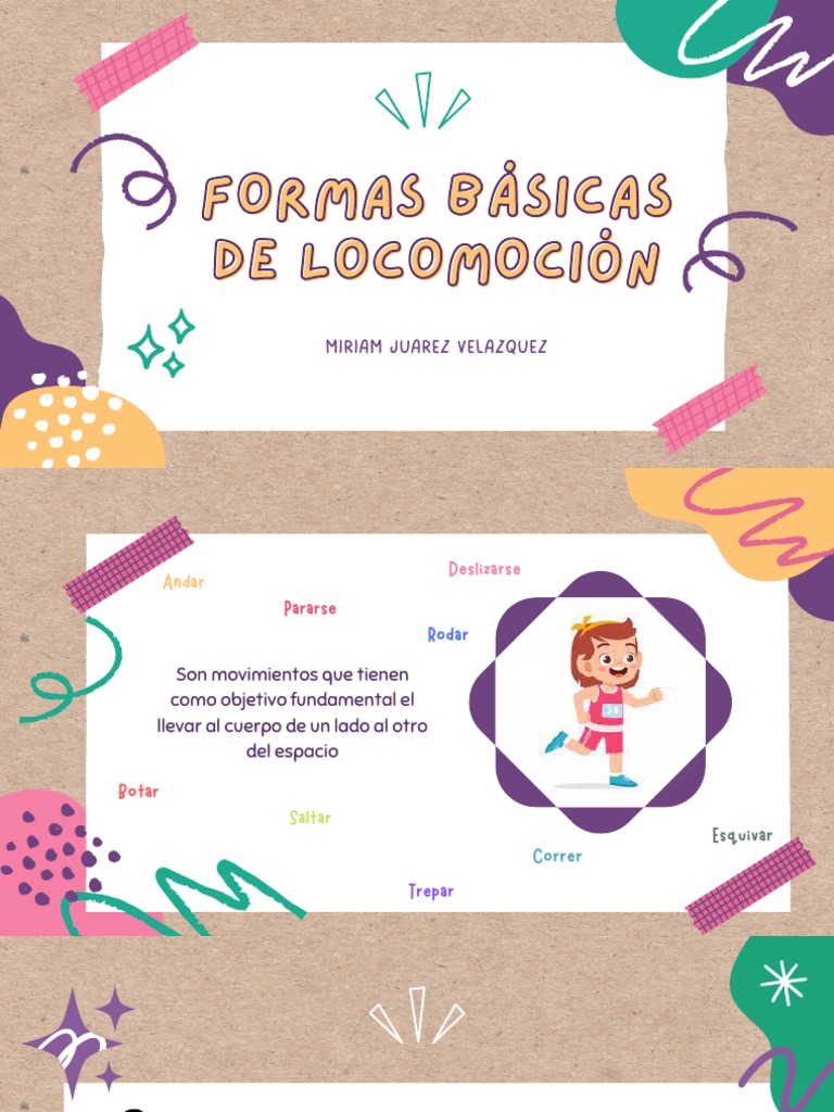 Formas Básicas de Locomoción en Educación Física | PDF
