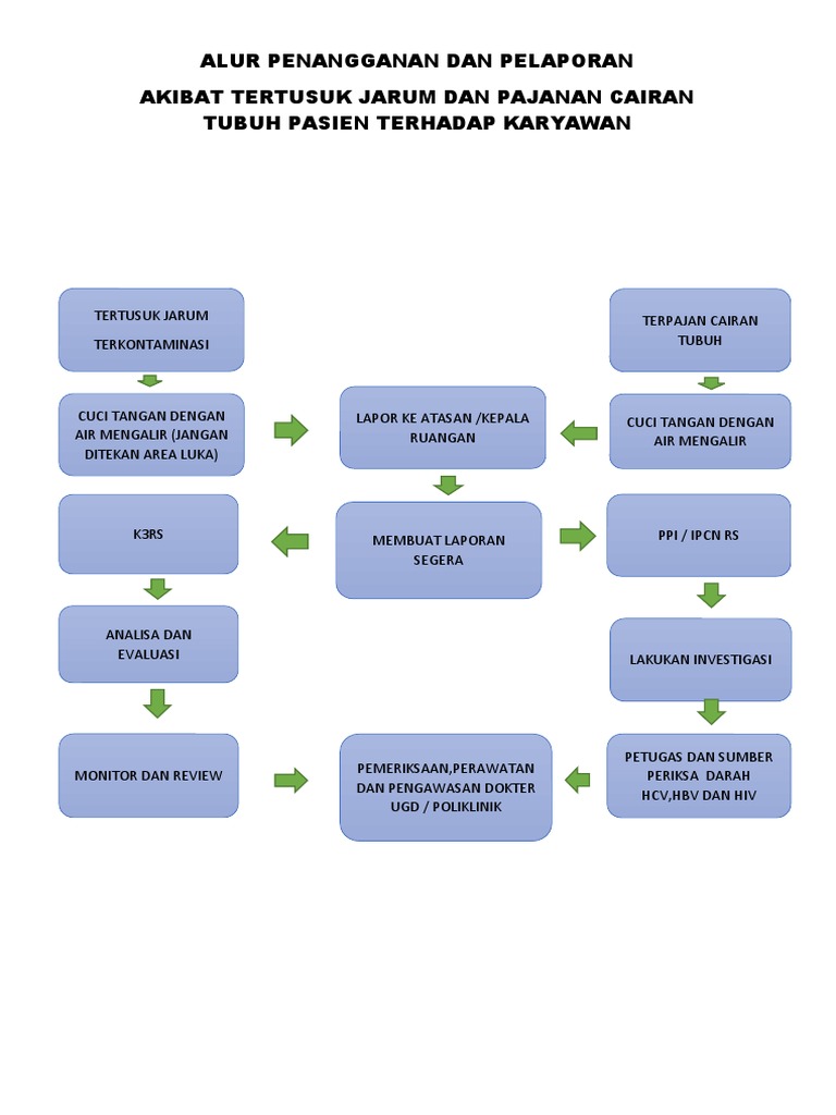 Alur Penangganan Dan Pelaporan Pajanan | PDF