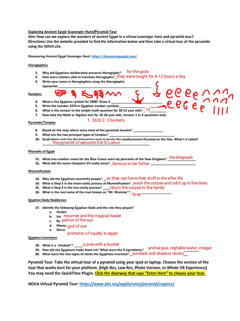 Kami Export - Kevin Farina - Egypt Scavenger Hunt 2020 GC | PDF ...