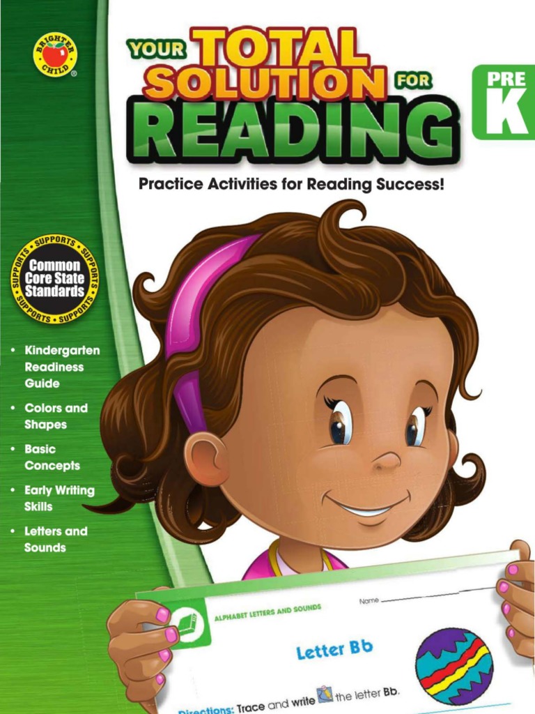 Your Total Solution For Reading Workbook - PreKindergarten | PDF