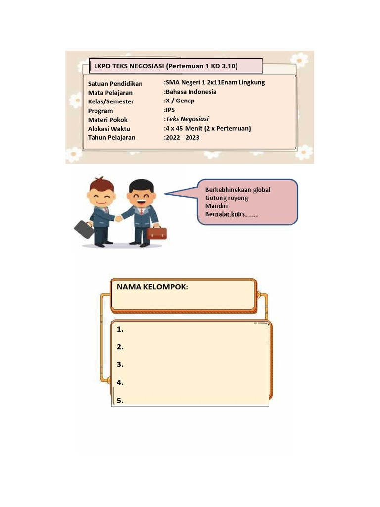 Pengertian dan Struktur Teks Negosiasi | PDF