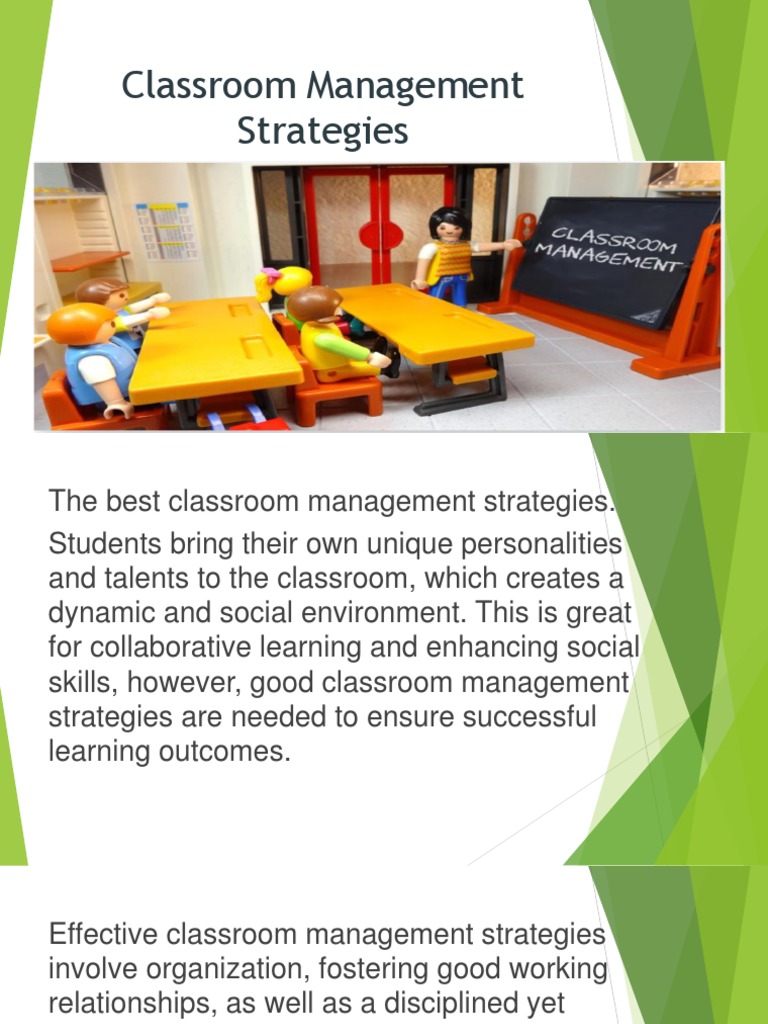 EPP Classroom Management Strategies 1 | PDF | Classroom Management ...