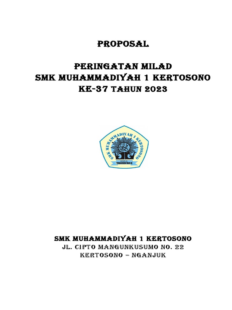 Proposal Milad DMU | PDF | Karier & Perkembangan | Bisnis