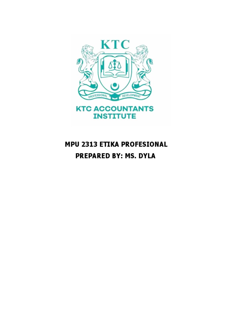Mpu 2313 - Etika Professional | PDF