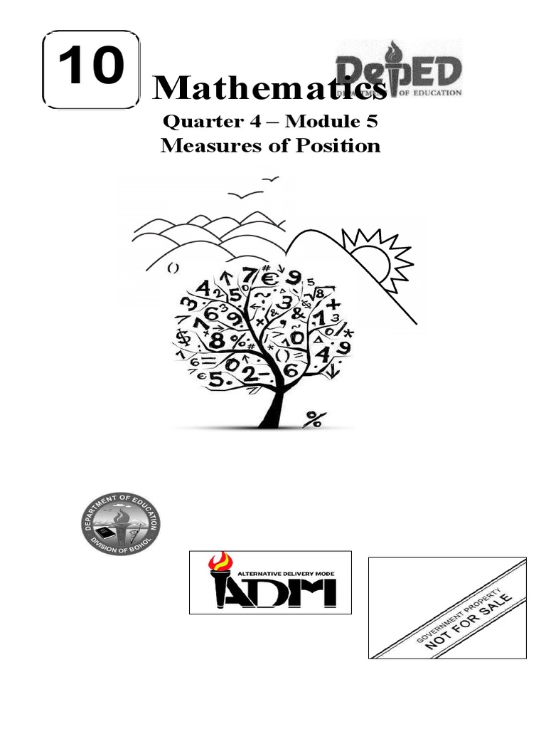 Math 10 - Q 4 - SLM - Module 5 | PDF | Percentile | Quartile Math 10 - Q 4 - SLM - Module 5 | PDF | Percentile | Quartile
