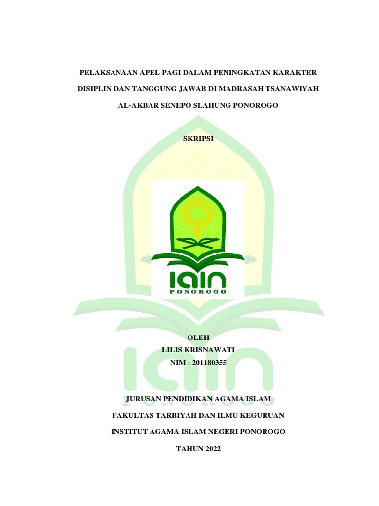 LILIS KRISNAWATI - 201180355 - PAI - Ethesis | PDF | Karier & Perkembangan | Ilmu Sosial