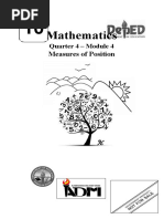 Mathematics: Quarter 4 - Module 1: Measures of Position | PDF ...