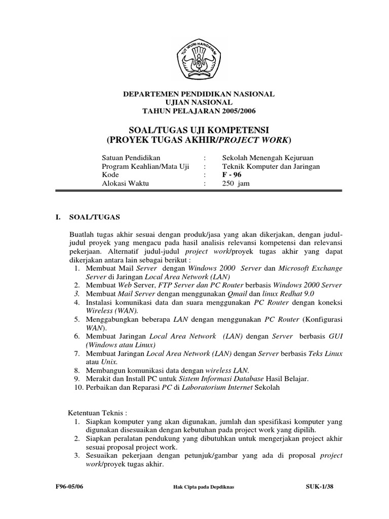 Contoh 2 Proposal PW TKJ | PDF