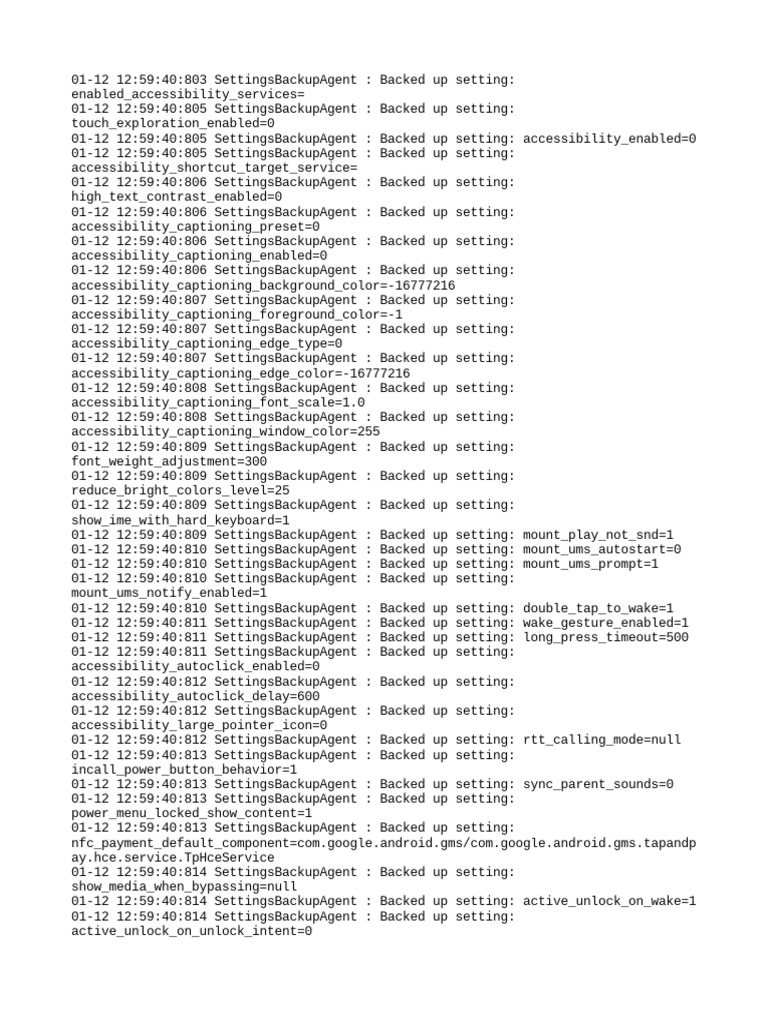 Settings Provider Pdf Java Programming Language Backup