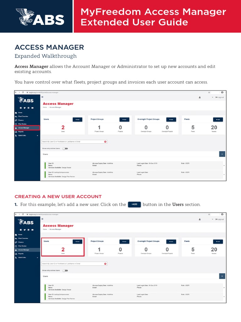 Access Manager Guide for Admins | PDF | Login | User (Computing)