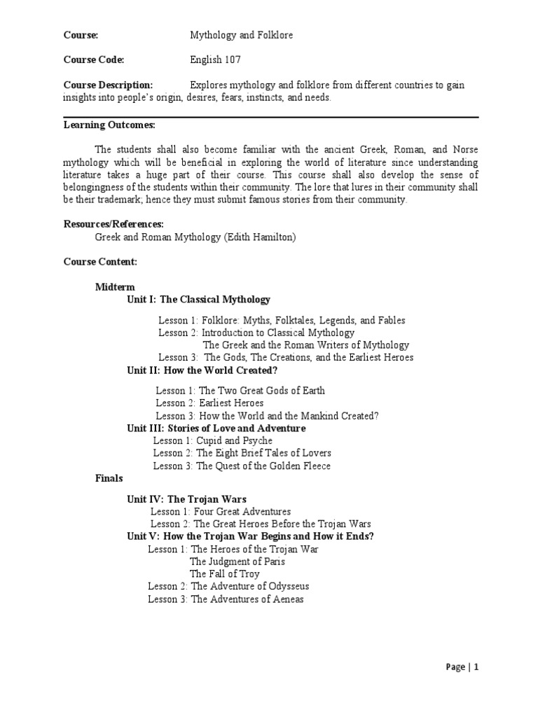 Eng 107 | PDF | Twelve Olympians | Muse