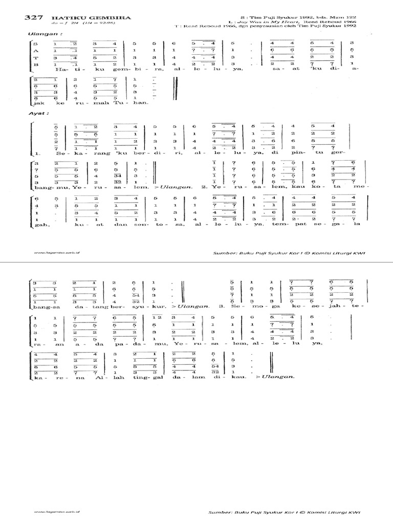 ps-327 Hatiku Gembira | PDF