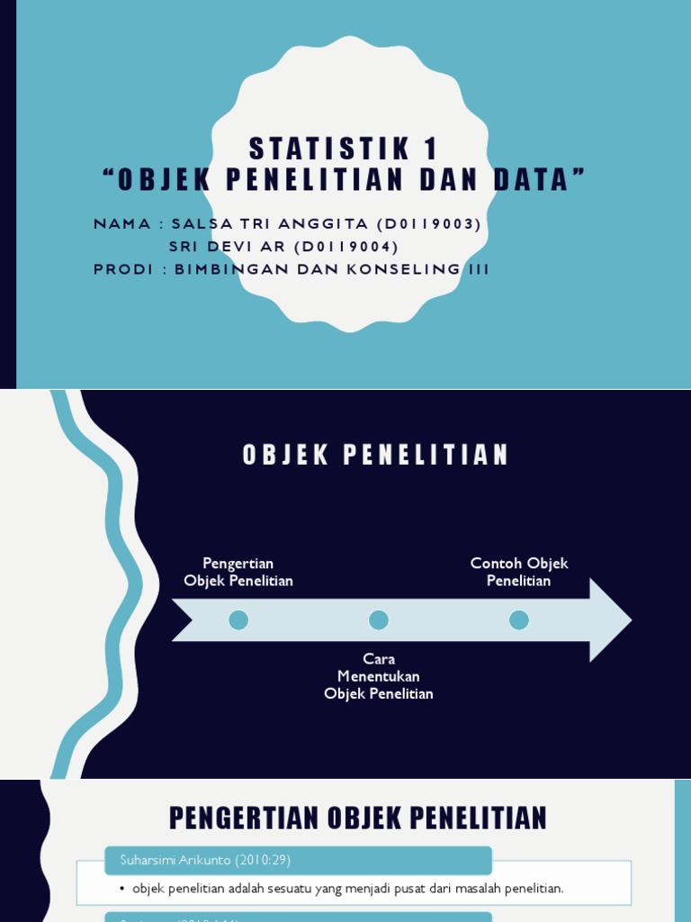 Objek Penelitian Dan Data | PDF
