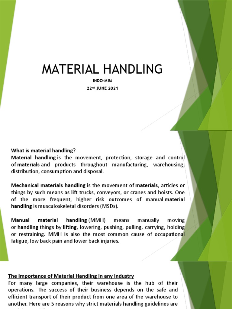 Material Handling | PDF | Forklift | Warehouse