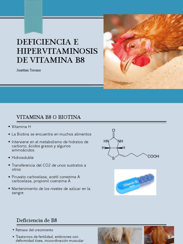 Deficiencia e Hipervitaminosis de Vitamina b8 | PDF | Nutrición | Dieta y nutrición