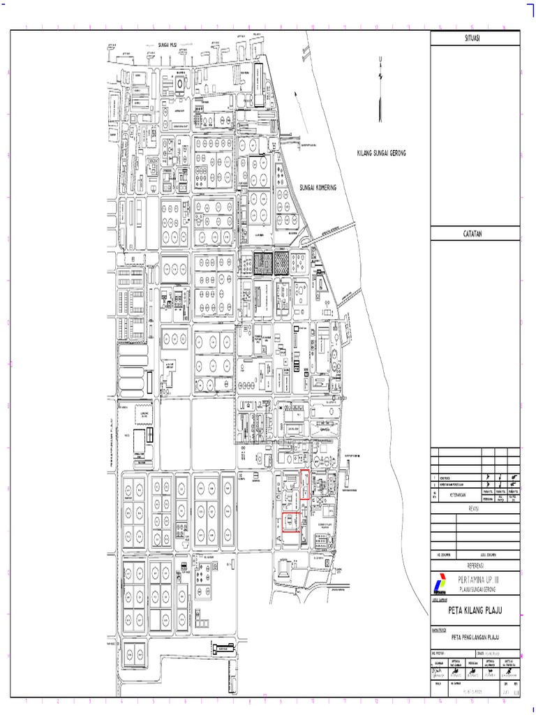 Plot Plan Kilang Plaju R1 | PDF