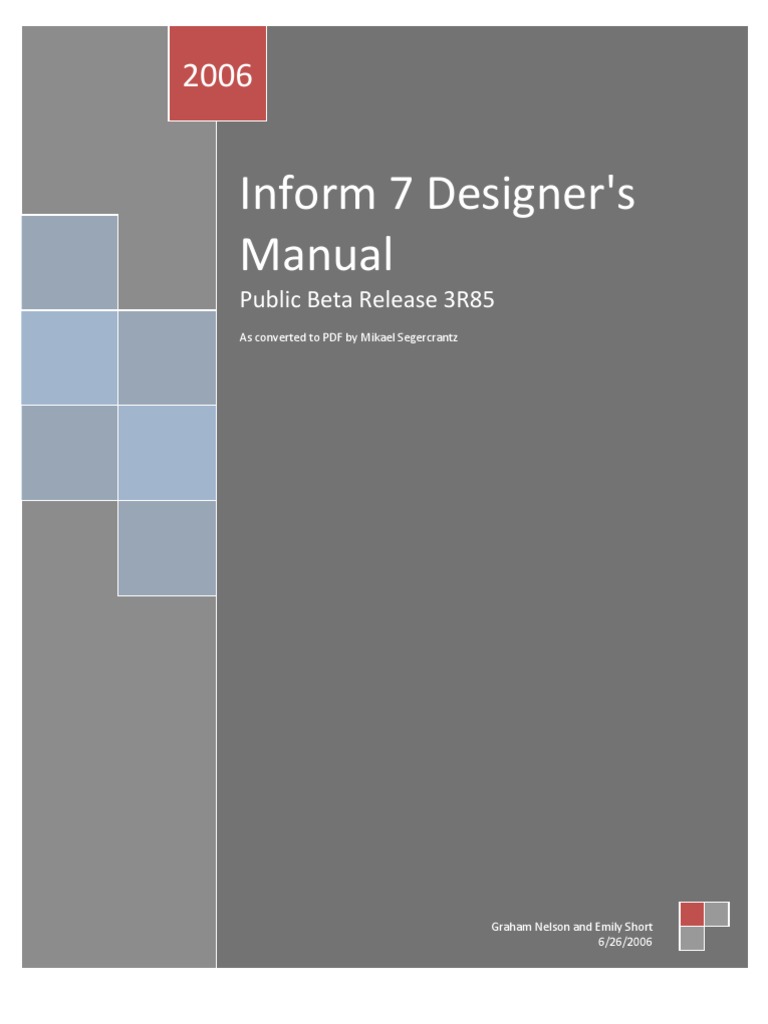 Inform 7 Designers Manual Pdf Adjective Noun