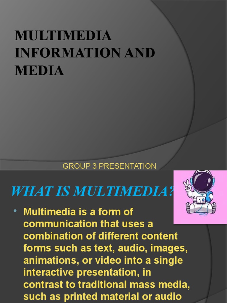 Multimedia Information and Media | PDF