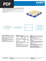 Especificaciones Pallet B0806A CHEP | PDF