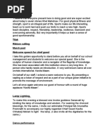 Anchoring Script For Sports Day | PDF