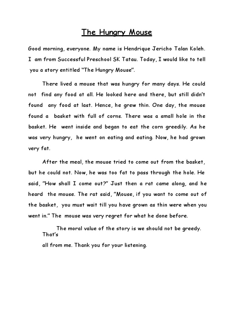 The Hungry Mouse | PDF