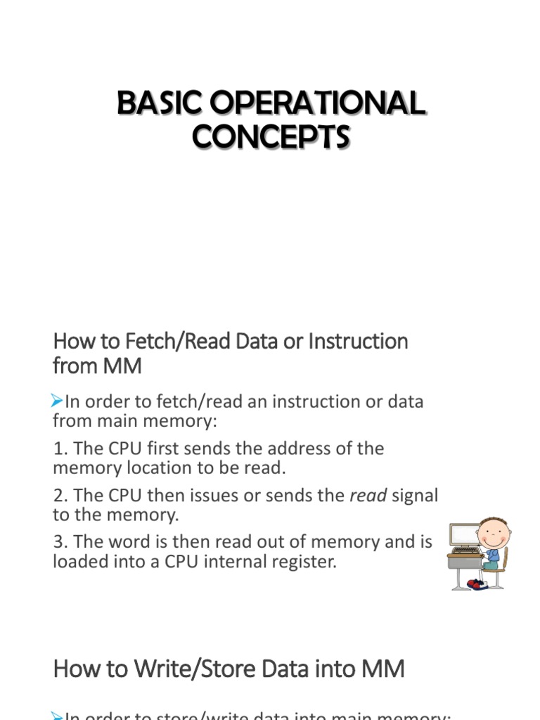 Basic Operational Concepts | PDF | Central Processing Unit | Computer Data Storage