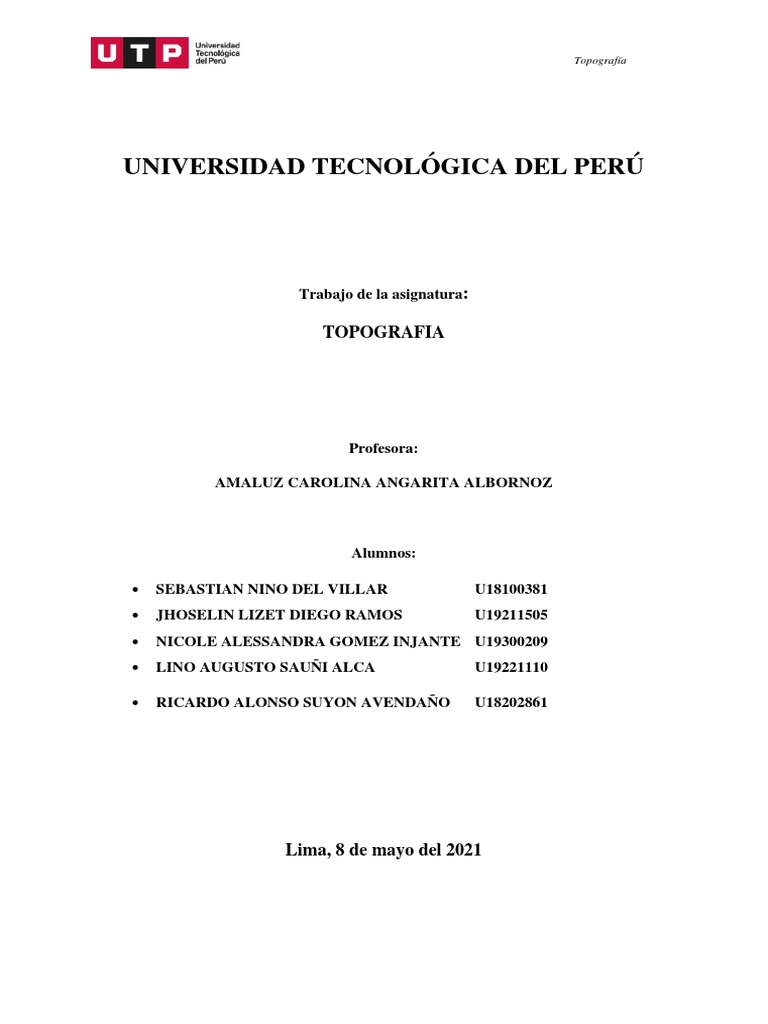 PC4 Topografia | PDF | Topografía | Presupuesto