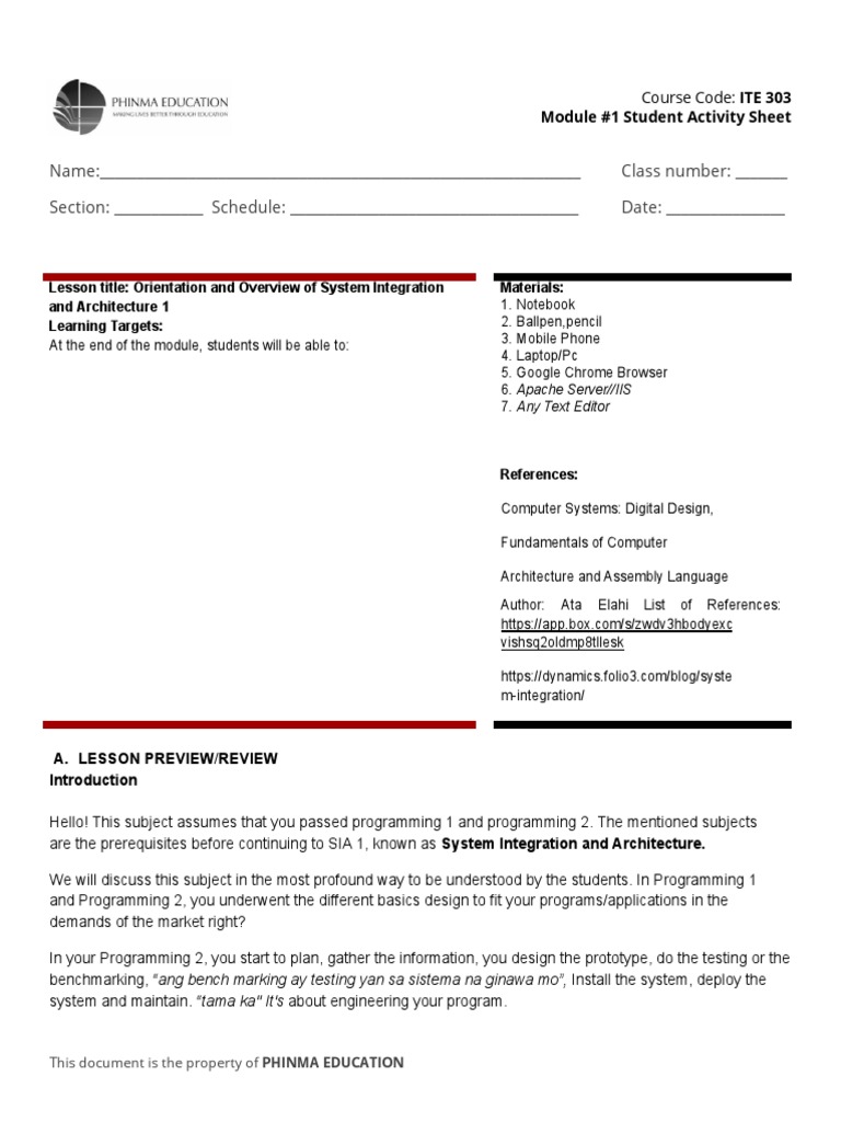 An Introduction to Systems Integration and Architecture: Connecting Technical Aspects with ...