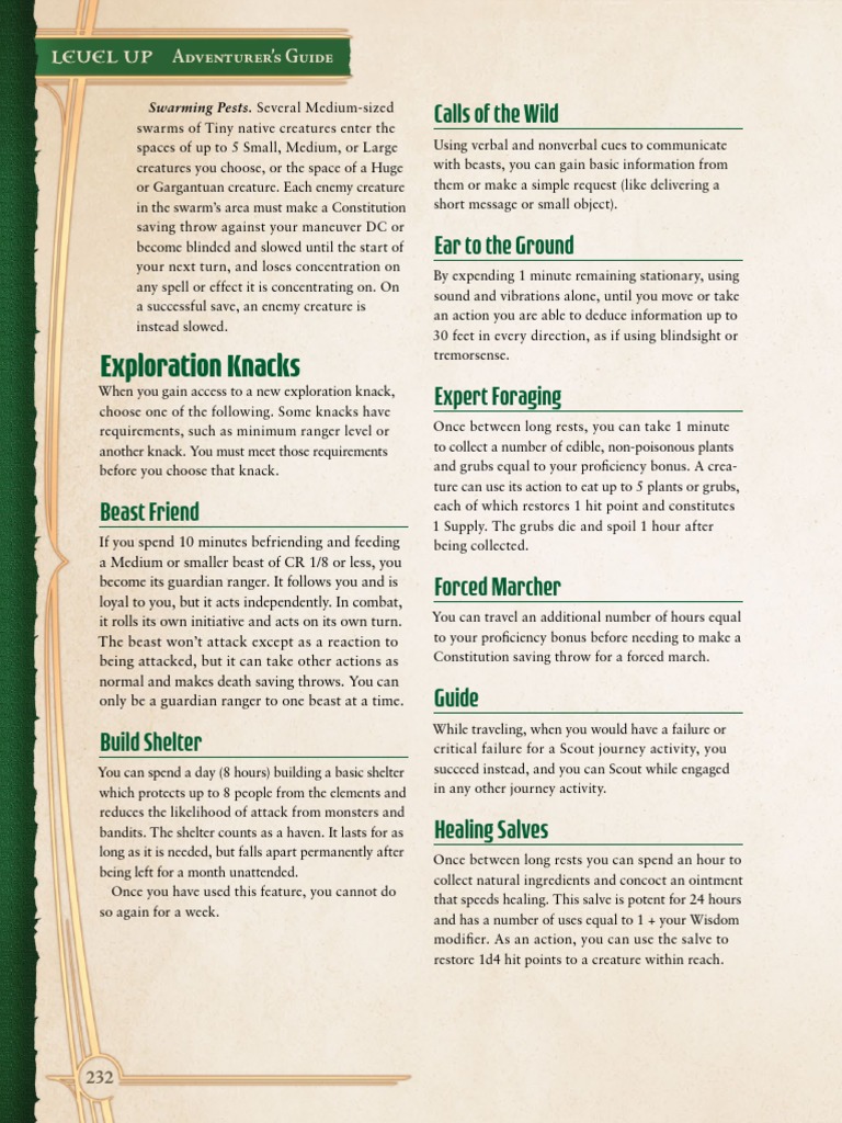 Level Up Adventurer S Guide A5E 234 | PDF